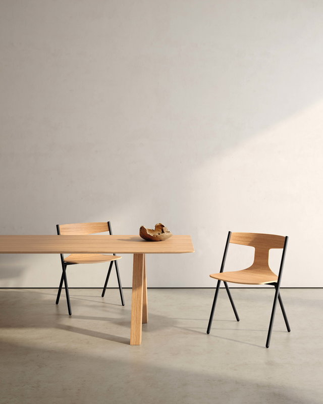 Quadra chair - Black - Matt oak – soba.hr